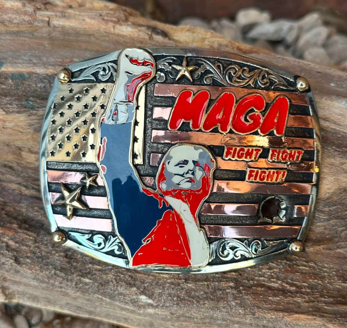 Fight! Fight! Fight! Trump Buckle – Shea Michelle Buckles
